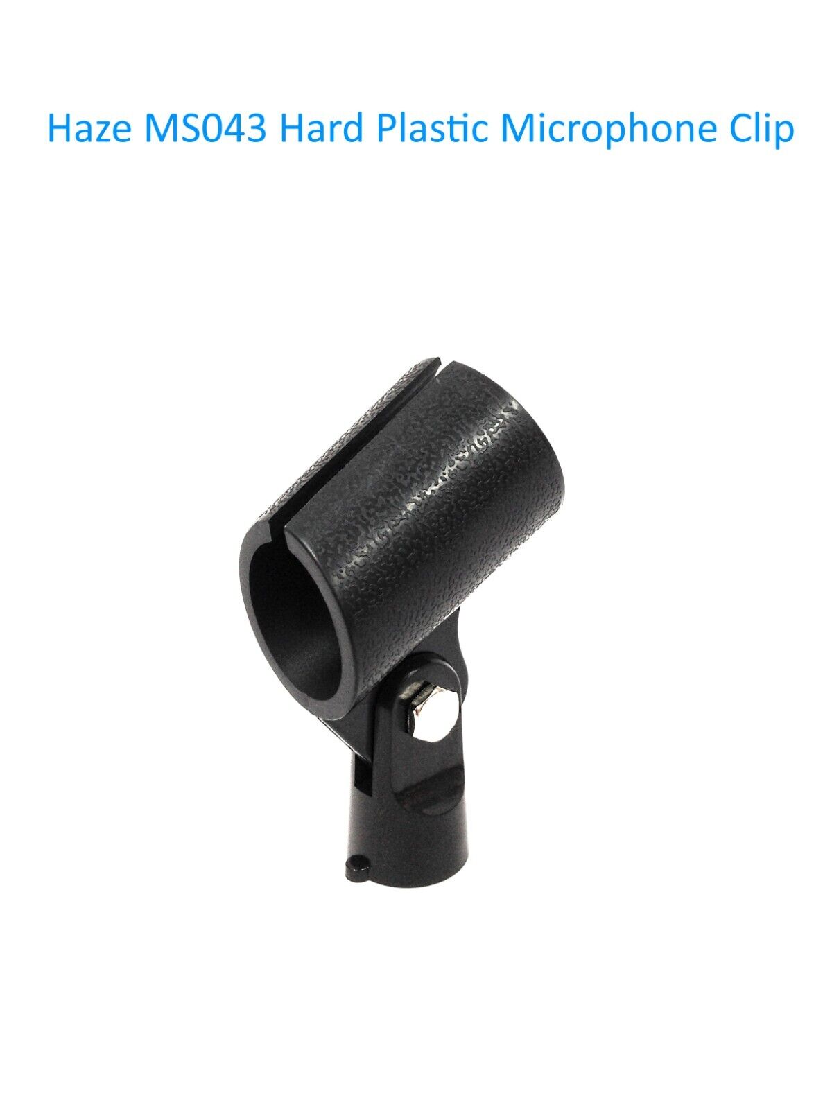 Haze MS043 Hard Plastic Microphone Clip/Holder - Black, 5/8" Thread ...
